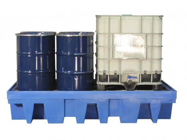 BAUER PE-Auffangwanne WP-PE 8/11 für 2 1000-l-IBC / Polyethylen-Wanne